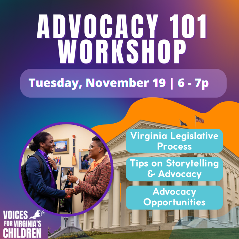 Advocacy 101 Training (NOV 19) | Voices for Virginia's Children